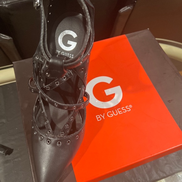 G by Guess | Shoes | Farrell Caged Heels With Metal Eyelets | Poshmark